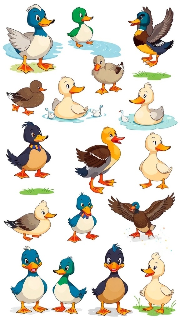 Duck Clipart Collection