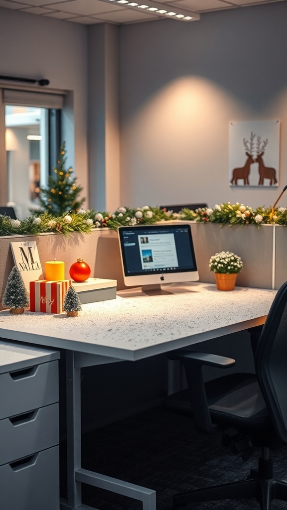 25 Creative Christmas Cubicle Decor Ideas for the Holiday Season - Tool ...