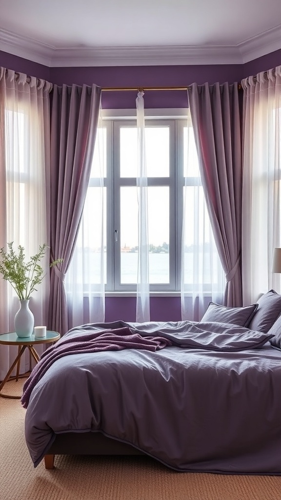 20 Romantic Purple Bedroom Decor Ideas for a Dreamy Retreat - Tool Trip