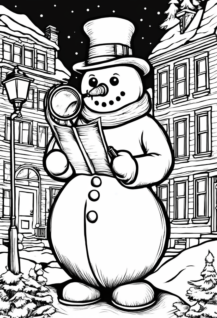 Adorable Cute Snowman Coloring Pages – Color And Play