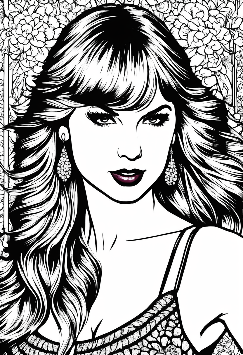 Creative Taylor Swift Coloring Sheets – Color And Play