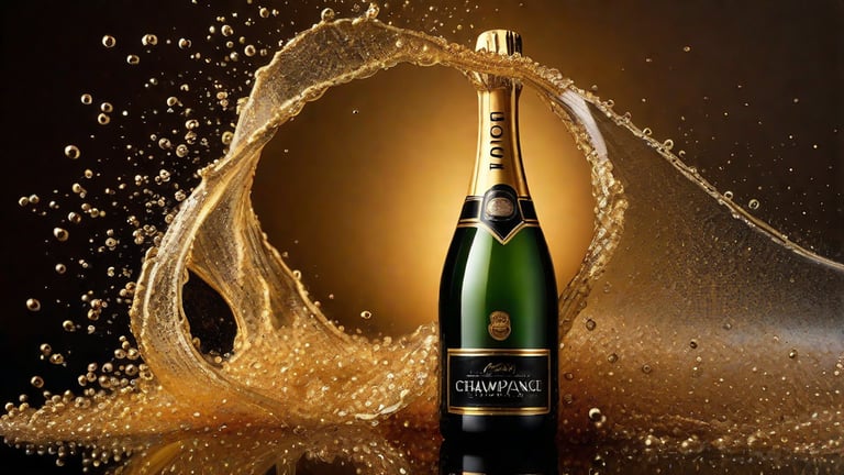 How To Draw A Champagne Bottle