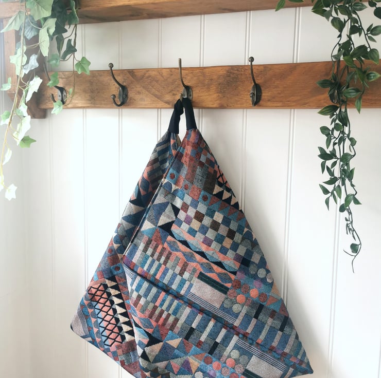 Bauhaus Inspired Geometric Tapestry Fabric Orig... - Folksy