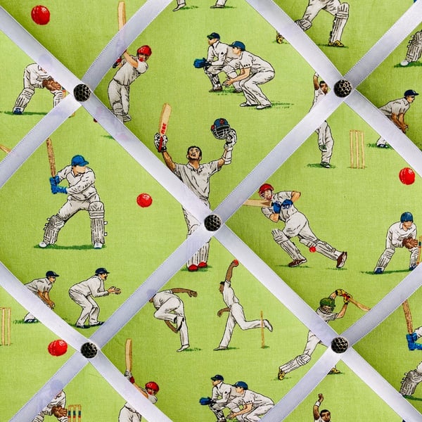 Cricket fabric wall decor, noticeboard, memo bo... - Folksy