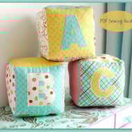 Personalised Baby Blocks PDF Sewing Guide - Folksy