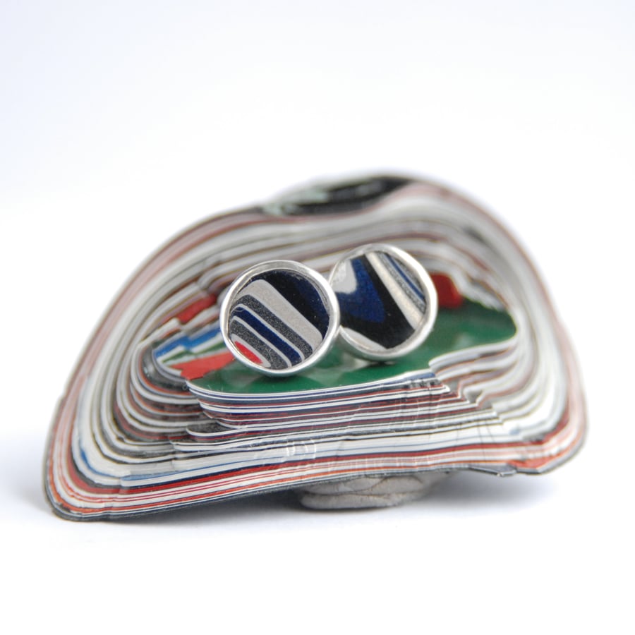 Ford fordite stud earrings - Folksy