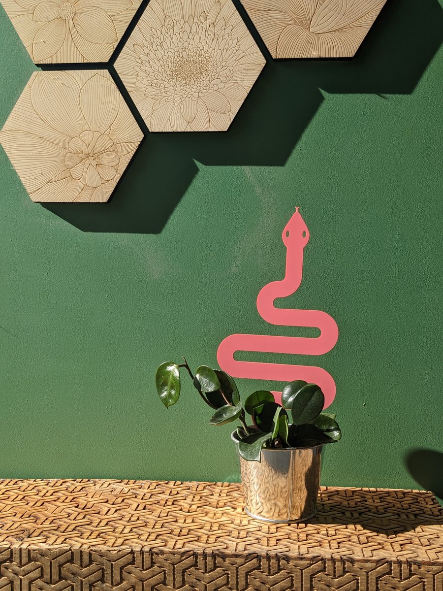 Plant Trellis Decoration, Snake Design, Indoor ... - Folksy