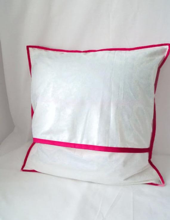 large pink patchwork hexagon cushion cover, fem... - Folksy