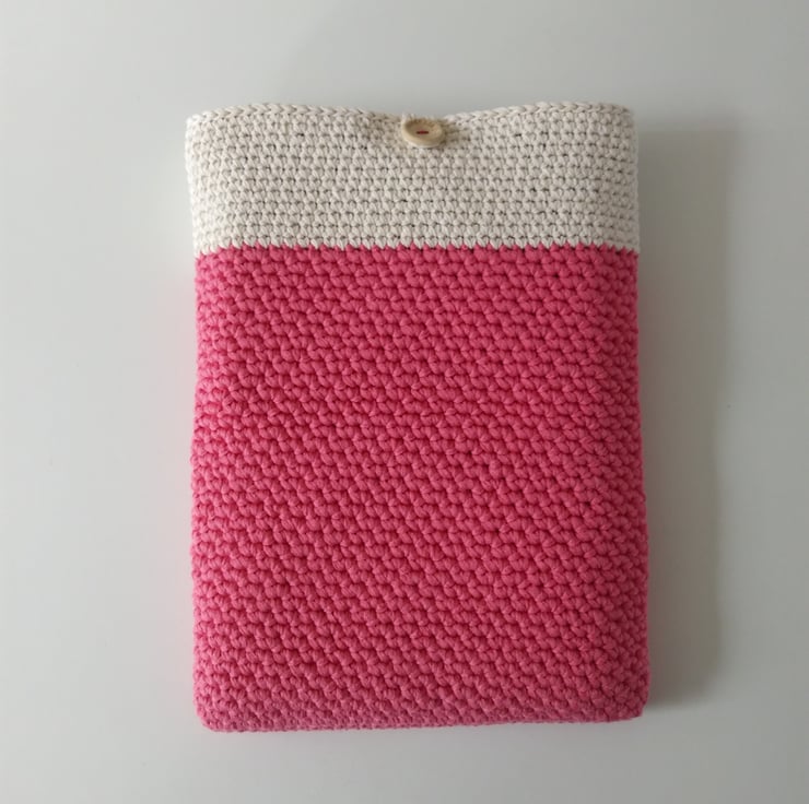 Crochet laptop sleeve, handmade laptop cover - Folksy