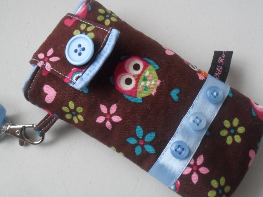 Camera Case in a cute owl fabric - Reduced pri... - Folksy