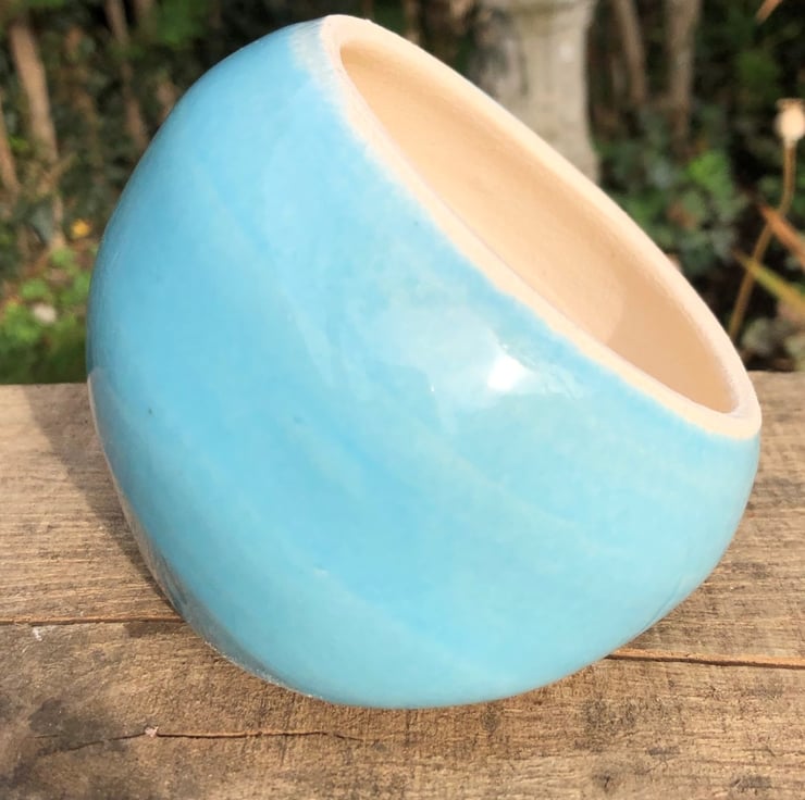 Orb Stoneware Pottery Salt Pig - Folksy