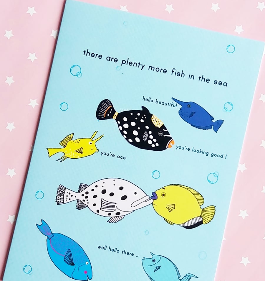 card - there are plenty more fish in the sea - Folksy