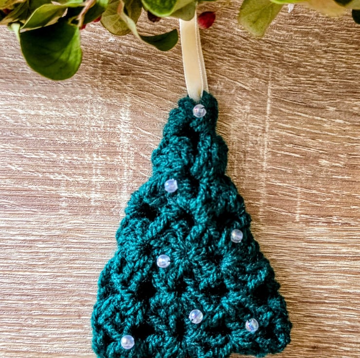Crochet Granny Square Christmas Trees – Set of 3 - Folksy