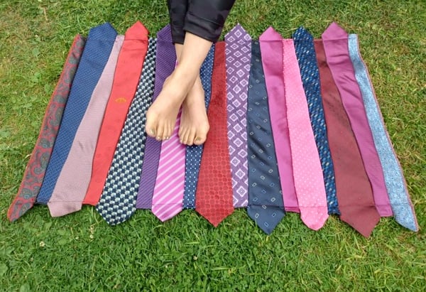 Vintage Tie Rug No. 2 - Folksy