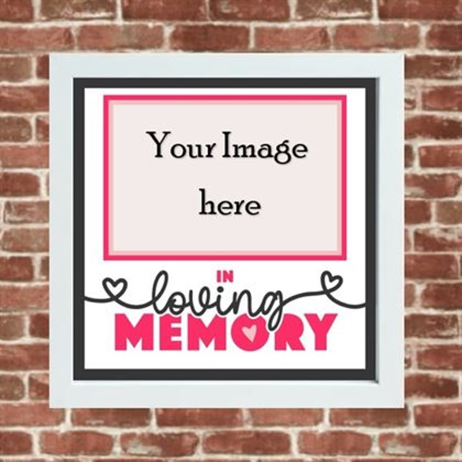 Memorial photo frame Wall Art - Folksy