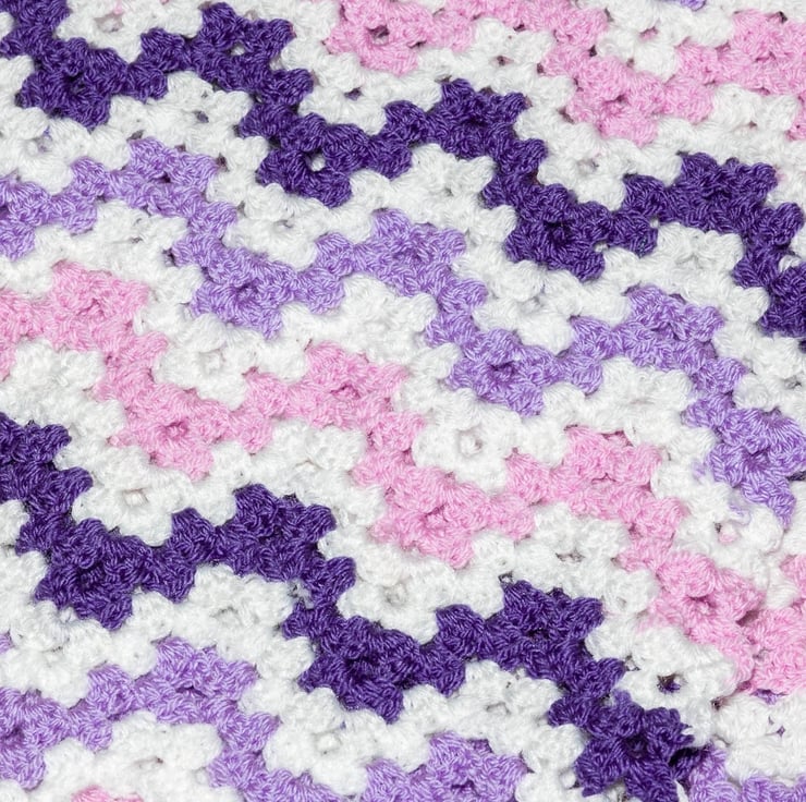 Granny ripple blanket - Folksy
