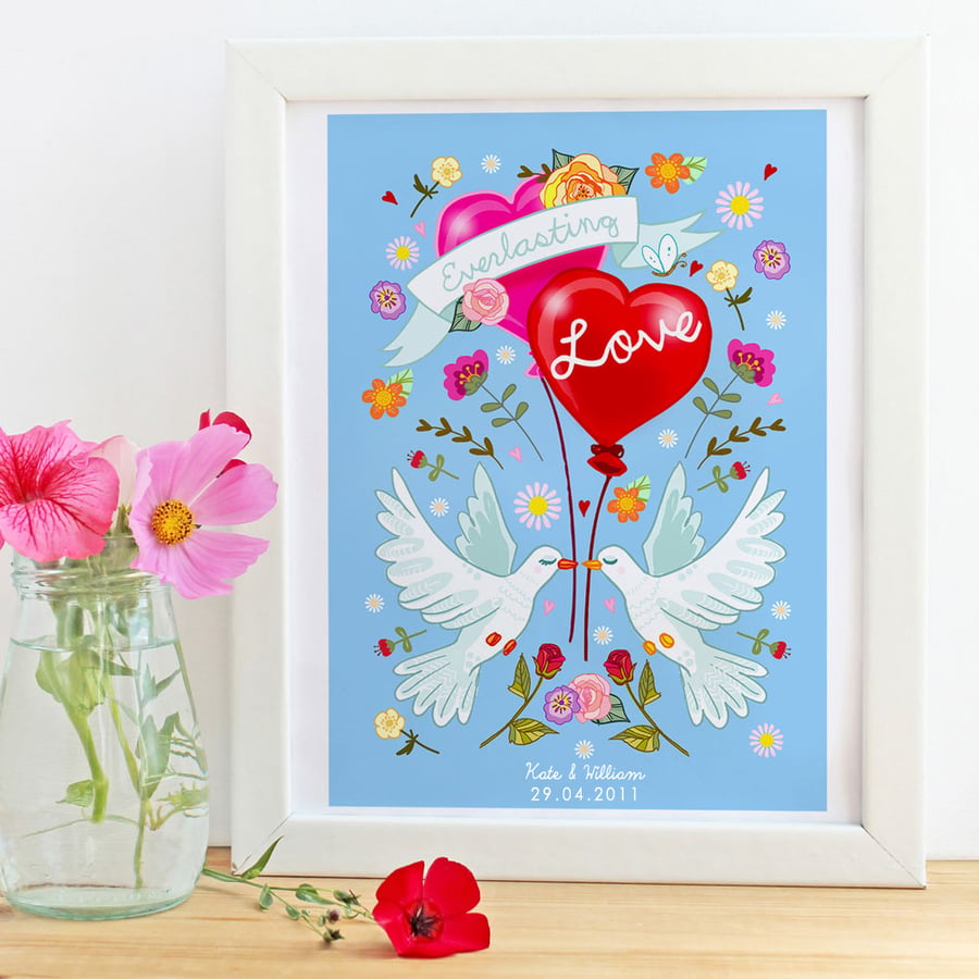 Everlasting Love' 10x8" Framed print - CAN... - Folksy
