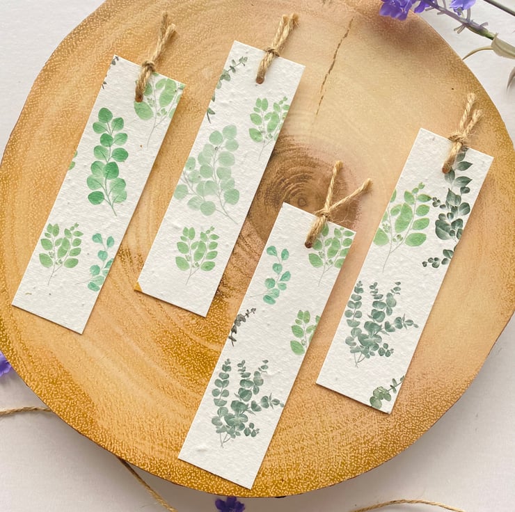 Wildflower seeds plantable bookmark - personali... - Folksy
