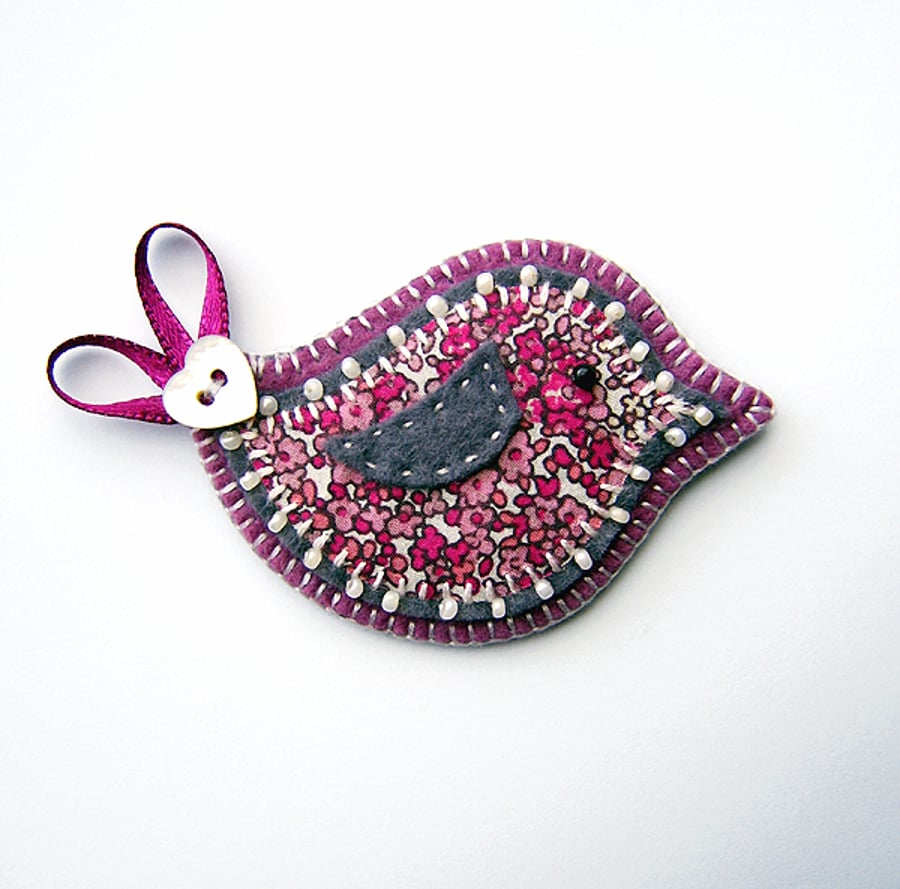 Bird Brooch - Folksy