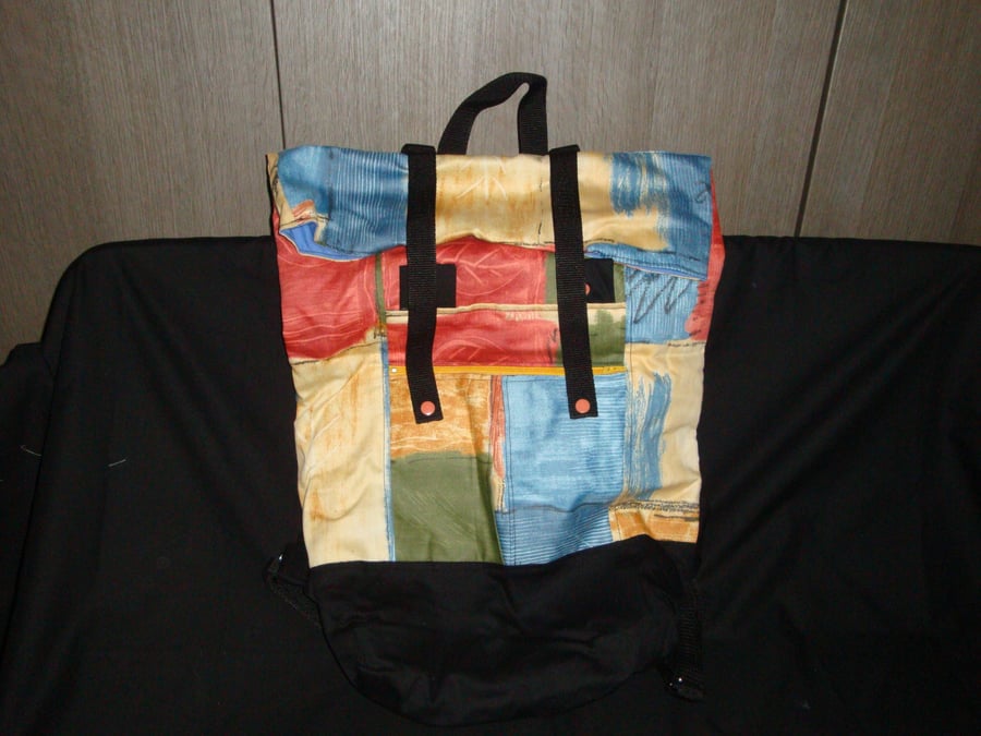 Roll top backpack - Folksy