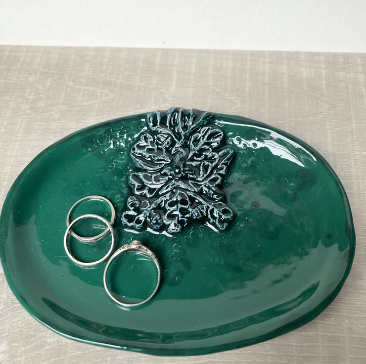 Green Man small decorative dish - Folksy