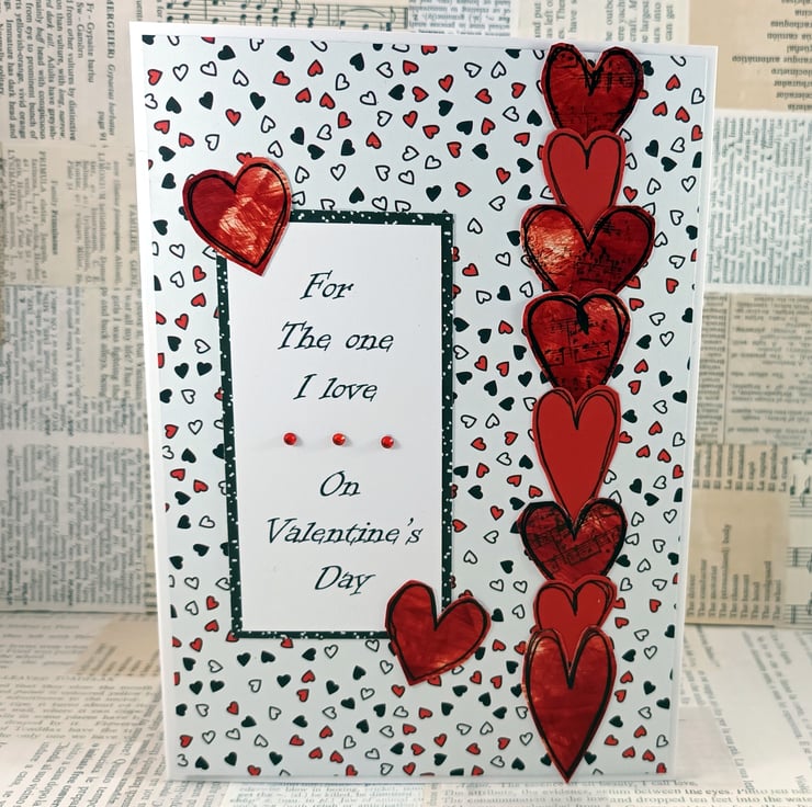 Valentine's Card Design Eco Hand Made Valentines Day Card #6 Classy ...
