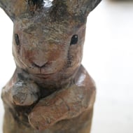 Paper Mache Rabbit - Folksy