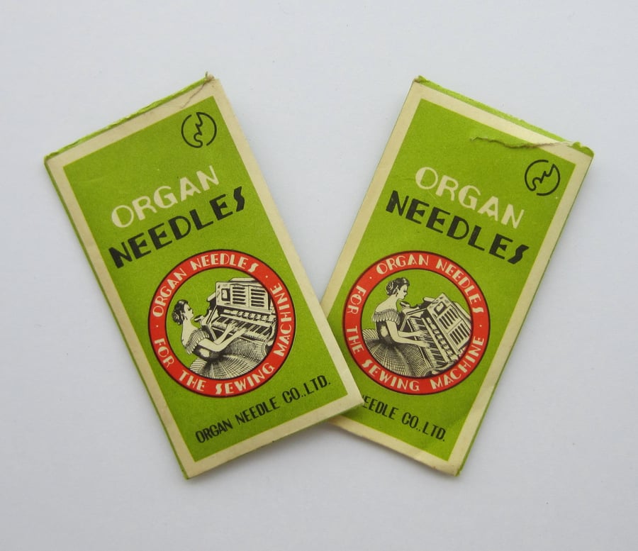 2 Packets of Vintage Organ Sewing Machine Needles - Folksy