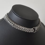 Vertebrae Chainmail Link Choker Necklace - Stai... - Folksy