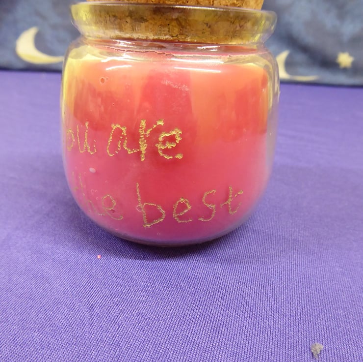Hand Engraved You are the best Soy Wax Candle - Folksy