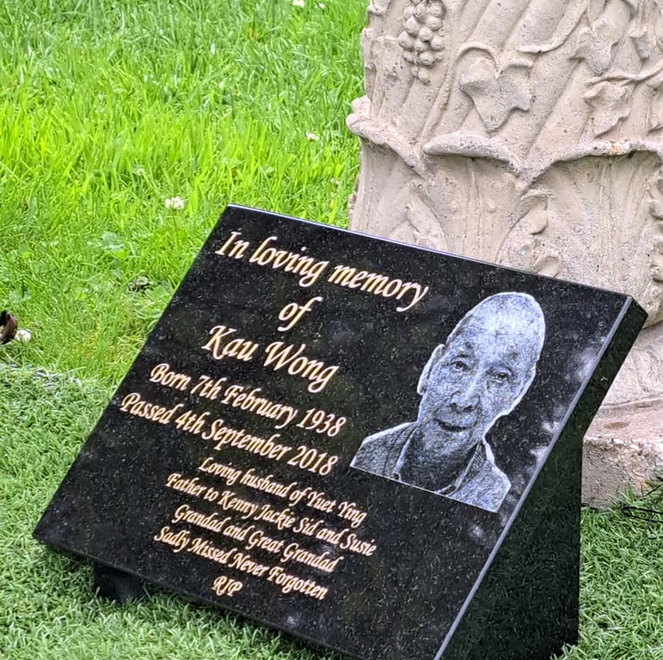 Memorial Grave Plaque Memorial Marker slanted M... - Folksy