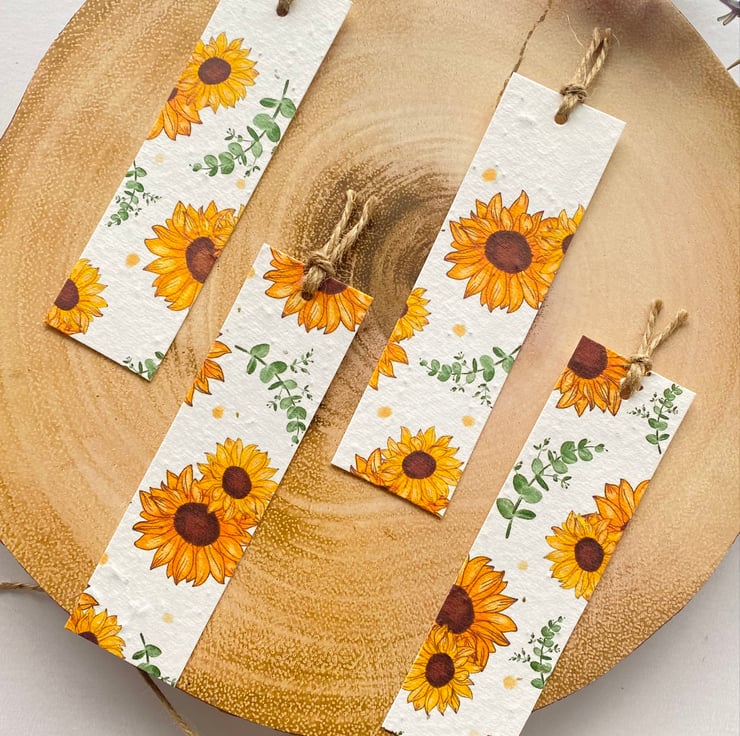 Wildflower seeds plantable bookmark - personali... - Folksy