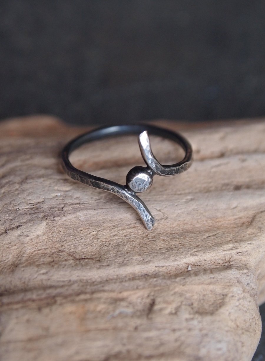 Silver Ring - Oxidised - Folksy