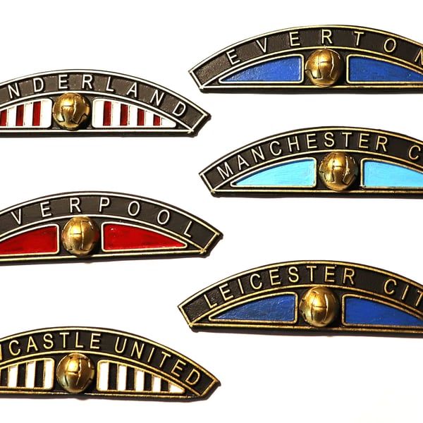 Football Nameplates memorabilia colectors - Folksy