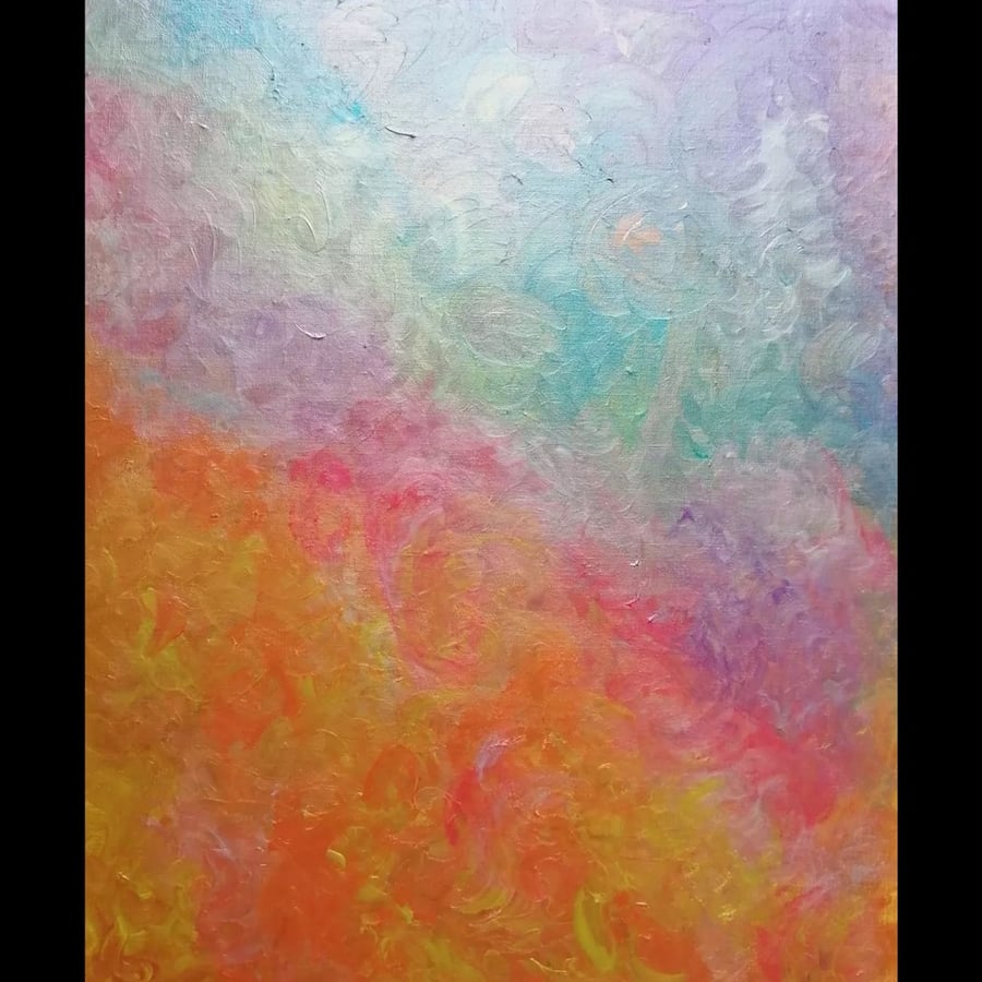 Rainbow Shimmer (Original Pearl Painting) - Folksy