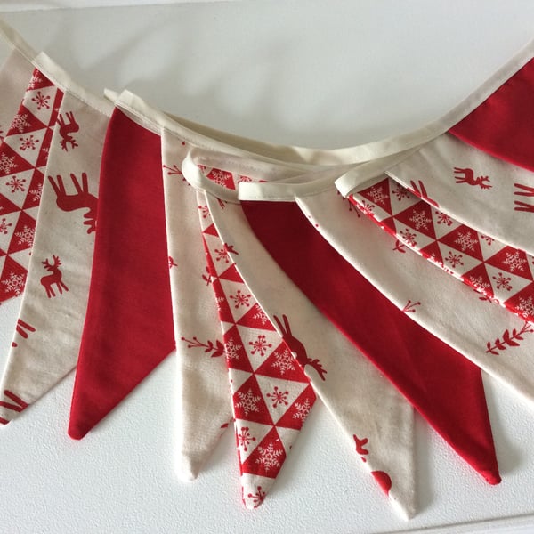 Scandi Christmas Bunting - 12 flags new for 201... - Folksy