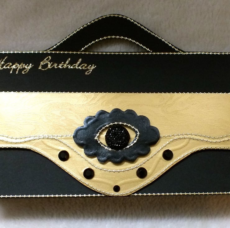 Luxury Evening Bag or Purse Birthday Card - Folksy