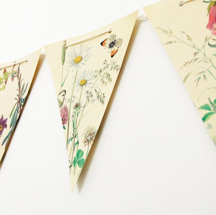 Spring Paper Bunting - Folksy