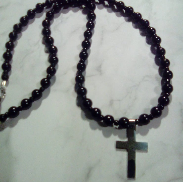Beaded Cross - Folksy
