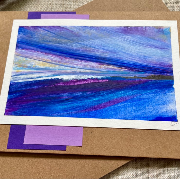 Abstract greeting card, original artwork, abstr... - Folksy