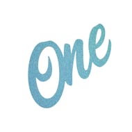 ONE (blue glitter) Cake Topper- First Birthday ... - Folksy