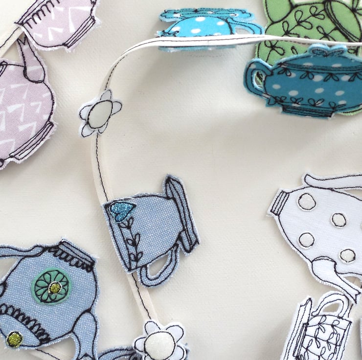 Teapot Bunting - Folksy
