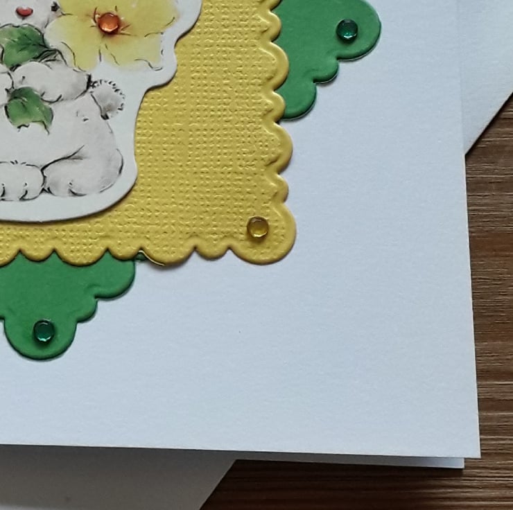 Mini Easter Bunny Card - Folksy