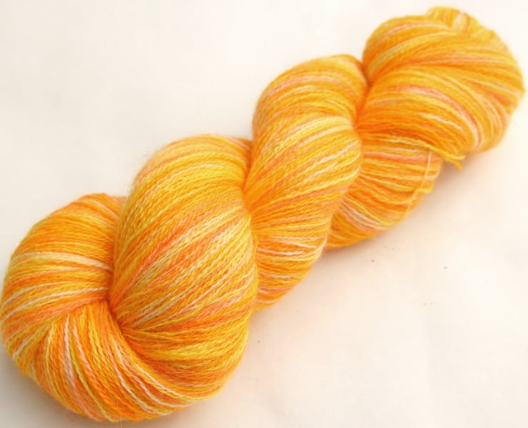 SALE Mango Sorbet - Bluefaced Leicester lacewei... - Folksy