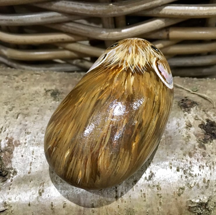 Mouse hand painted pebble garden rock art wildl... - Folksy