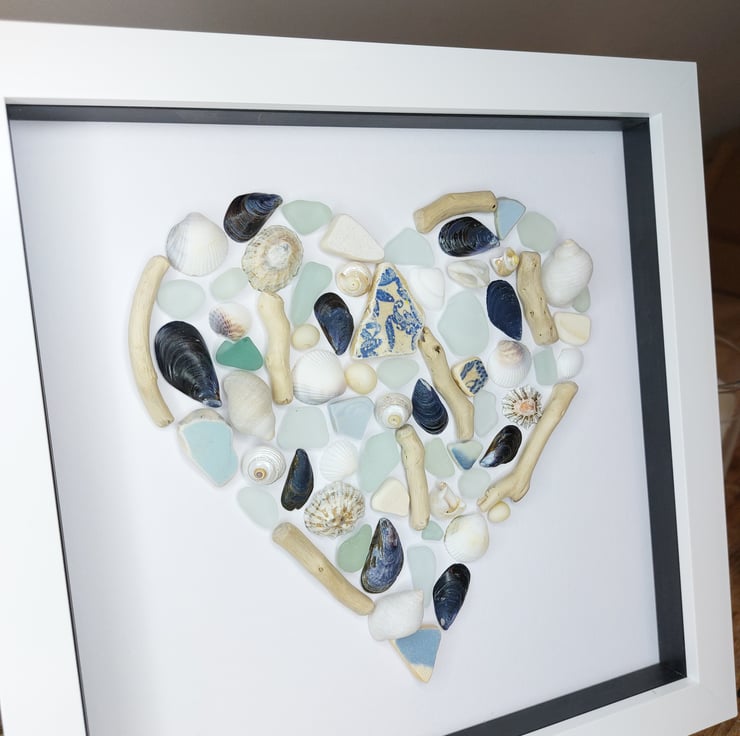 Cornish seaglass, shell, pottery and driftwood ... - Folksy