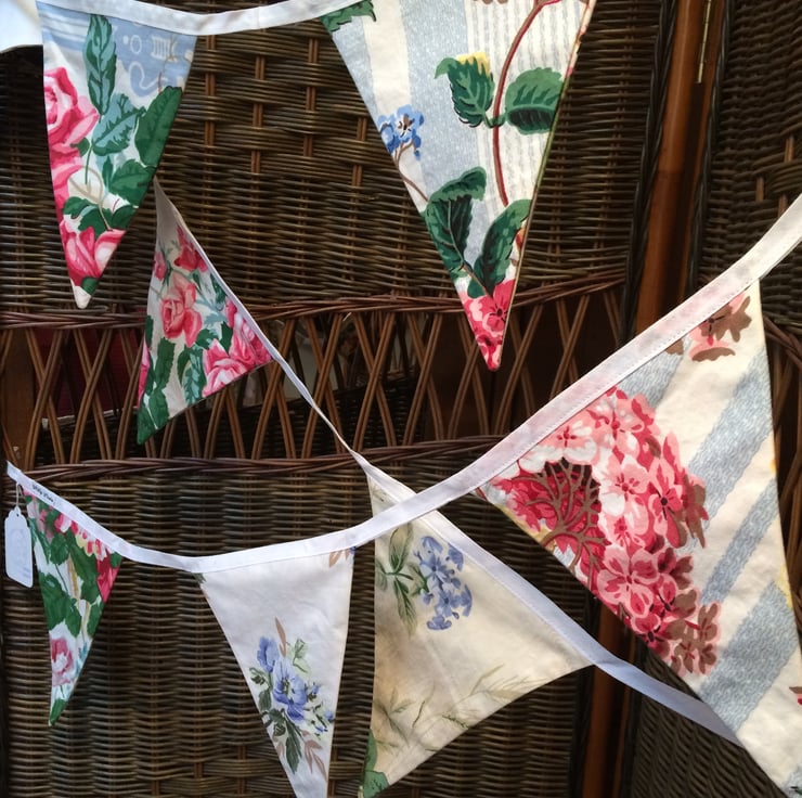 Beautiful Bright Floral Bunting - perfect for a... - Folksy