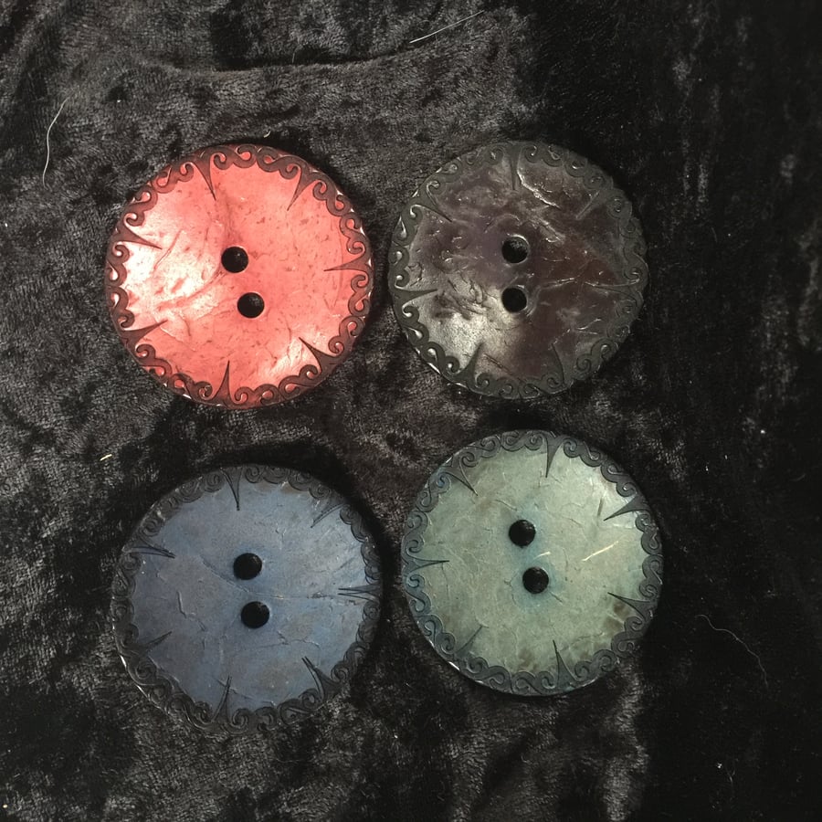 Coconut Shell Scroll Edge 80mm - Folksy