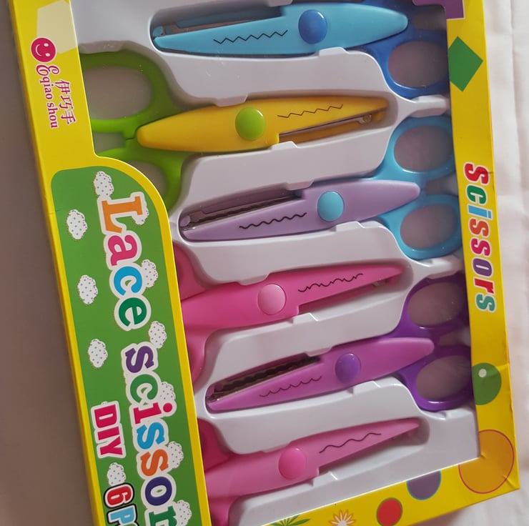 6pc Children's Craft Scissors Set - Mixed Colou... - Folksy