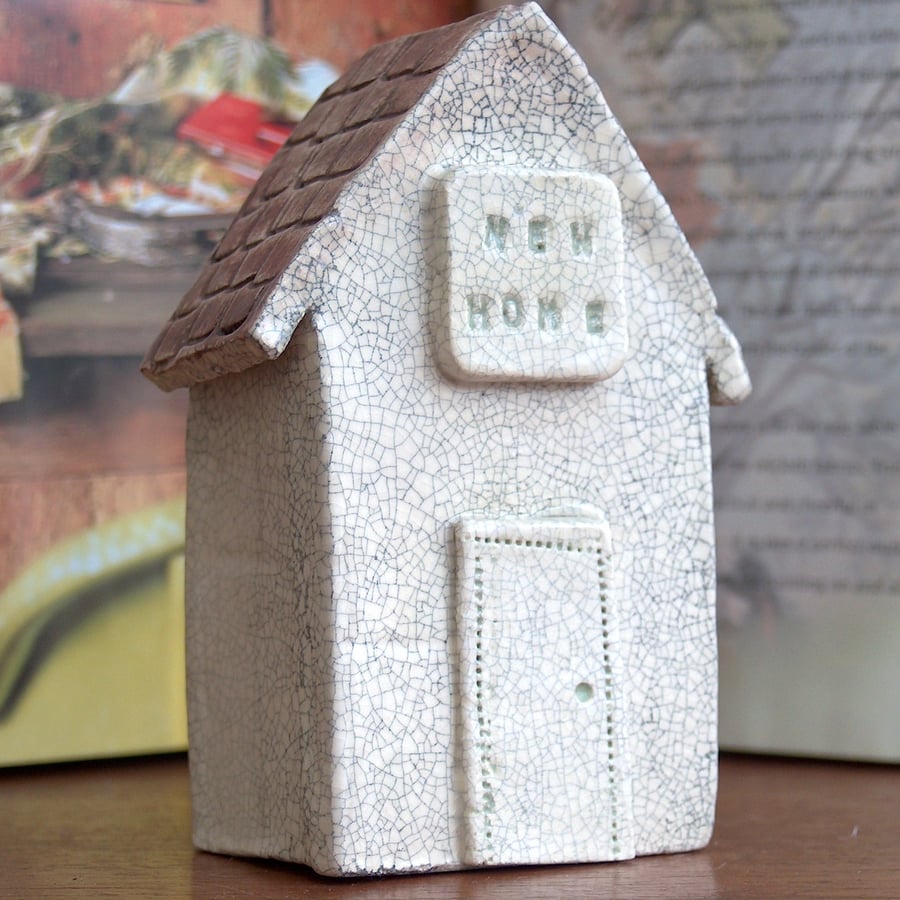 Ceramic House 'New Home' - Folksy